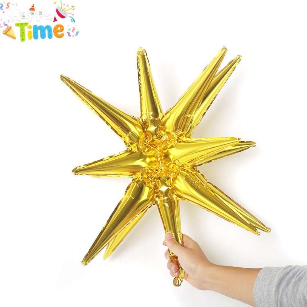 27inch Star Balloons Big Size Star Foil Explosion Cone Mylar Balloons ...