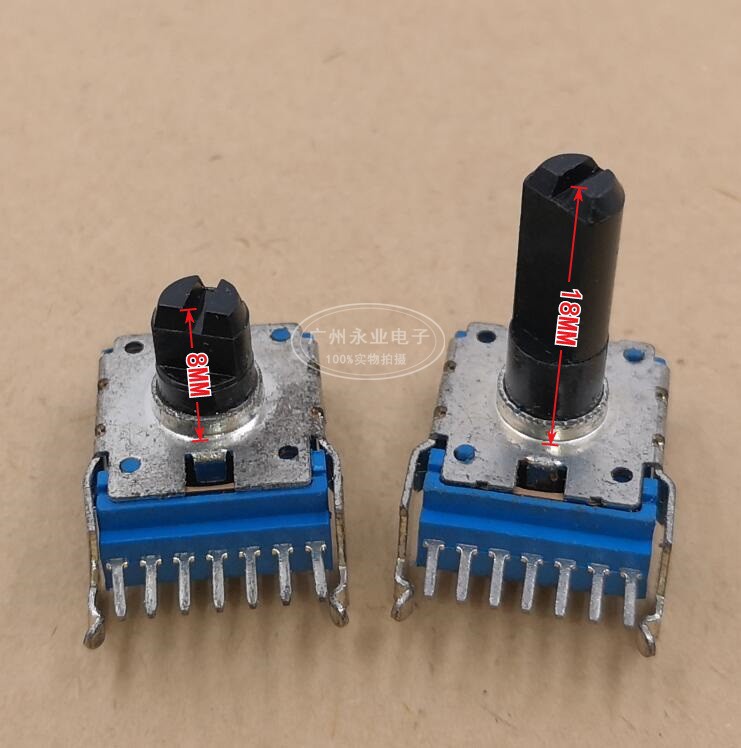 2 Piece RK14 Type Horizontal 7Pin Double Potentiometer B50K C50K ...