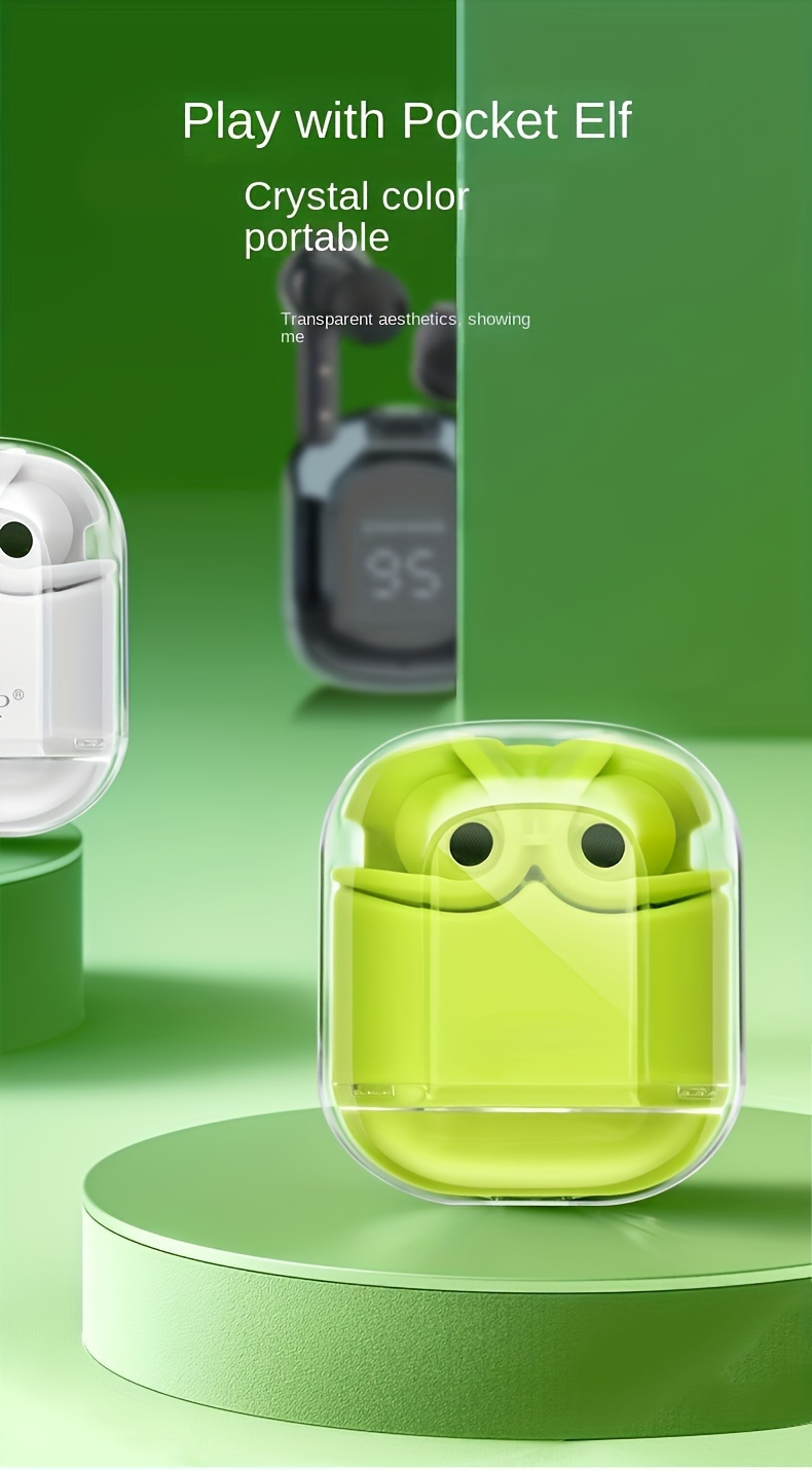TWS S8 Earbuds 5 Colors Transparent Body Earphone bluetooth wireless ...