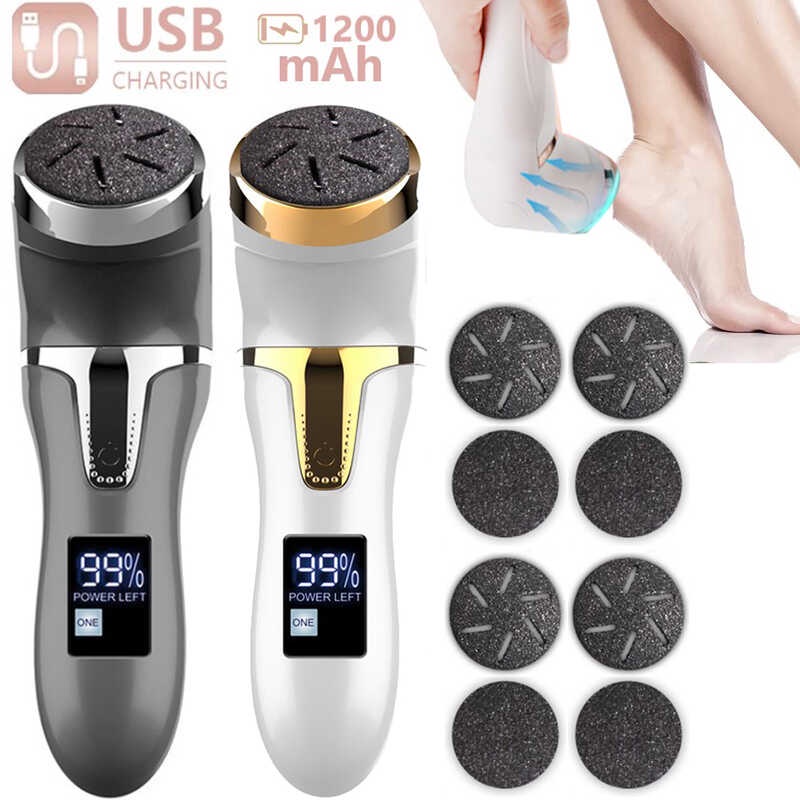 Rechargeable Rasp Electric Pedicure Foot Sander IPX7 Waterproof 2 ...