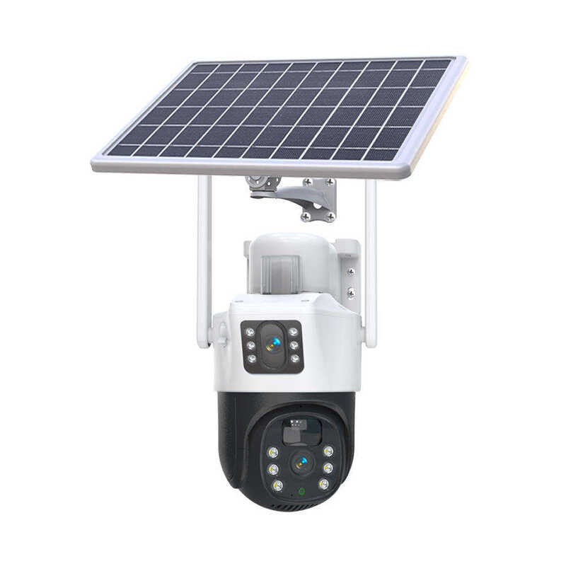 DUAL LENS 4G SIM Solar Powered 3Mp Battery IP PTZ Security Dalawang ...
