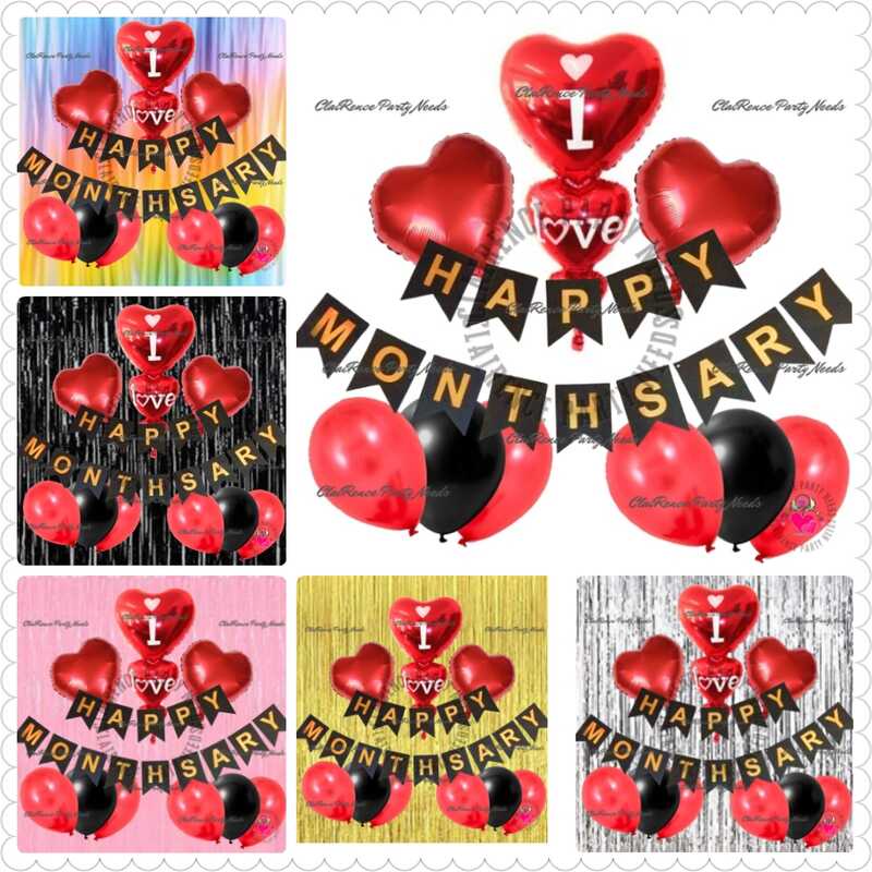 Happy Monthsary Party Decoration Package #08HF | Shopee Philippines
