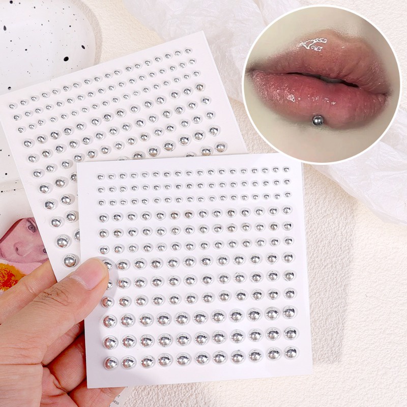 Spicy Girl Lip Stud Stickers / Self-adhesive Eyebrow Stud Paster ...