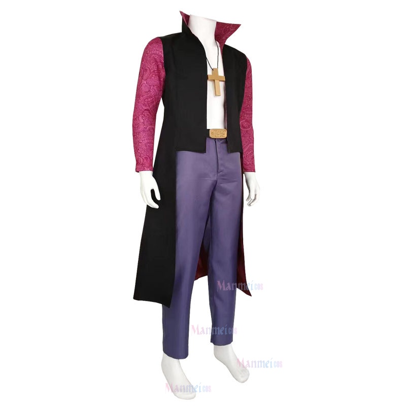 Manmeicos One Piece Shanks Cosplay Costume Set Cos Role Play Halloween ...