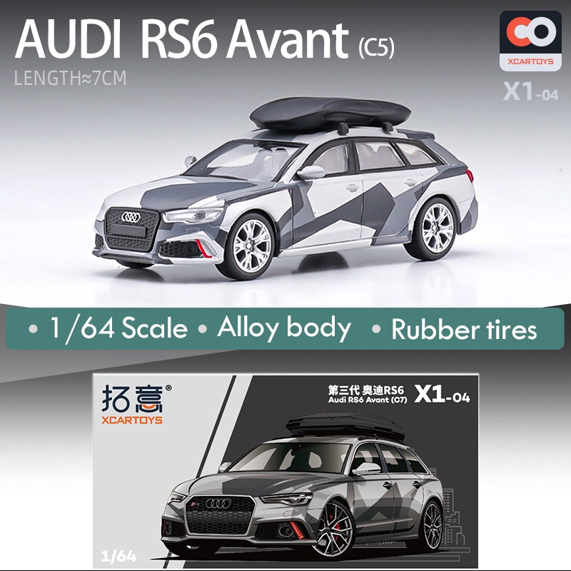 XCARTOYS 1/64 AUDI RS6 Alloy Diecast Toys Classic Super Racing Car ...