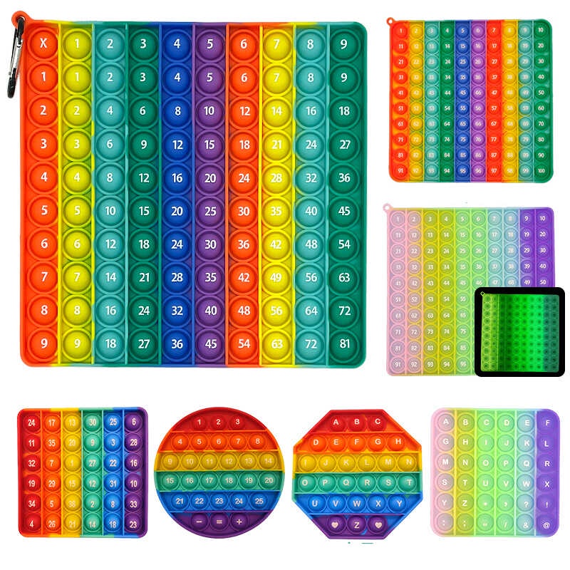 WD Kids Montessori Big Size Push 100 Bubbles Kids Toys Baby Math ...