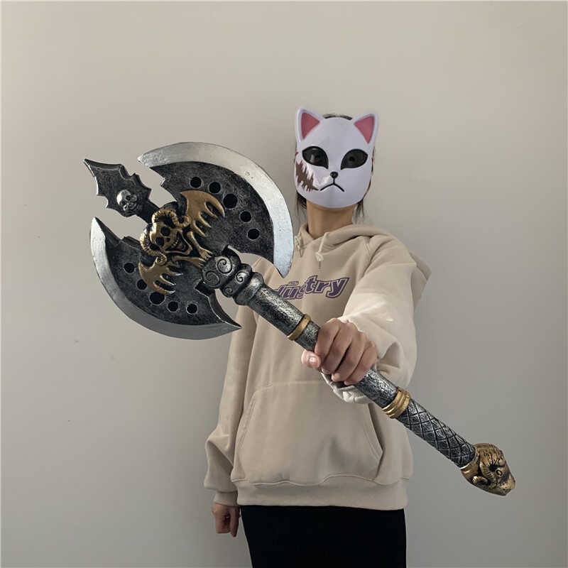 1:1 Round Axe War Beast Ghost Axe Cosplay Prop Weapon Role Playing ...
