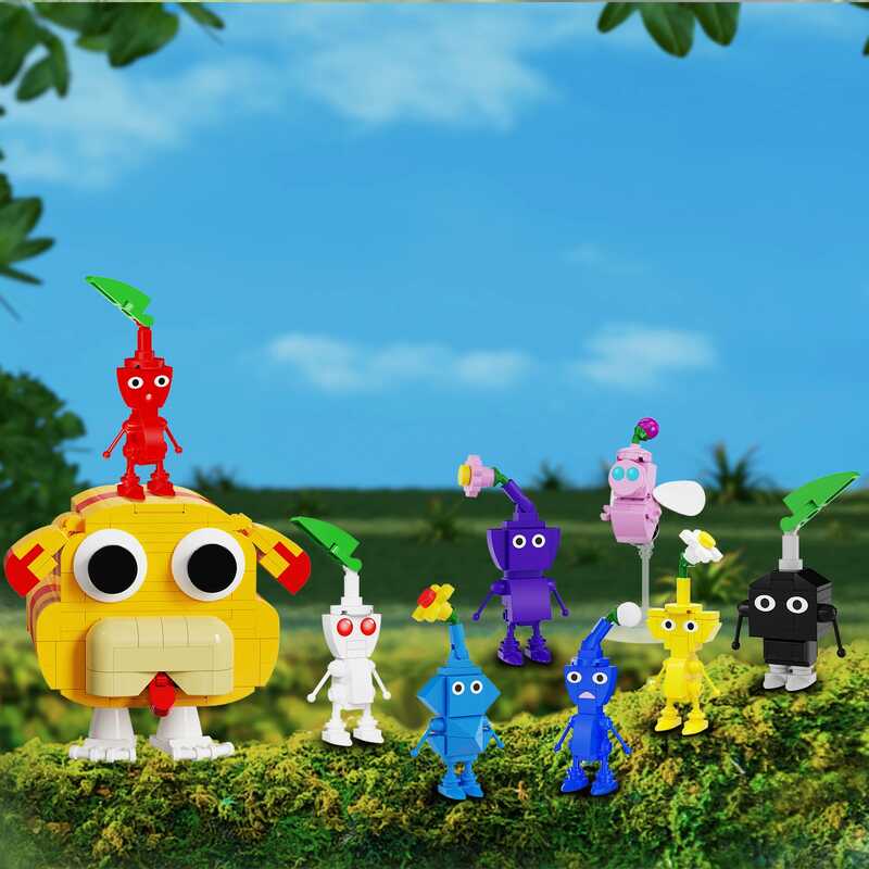 23 New Pikmin Plant-Like Creatures Building Blocks Set Game Characters ...