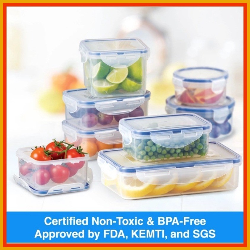 LocknLock Eco-Friendly Classic Airtight Rectangular Food Container w ...