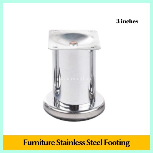 유 1pc Furniture Legs Stainles Steel Sofa Cabinet Adjustable Footing ...