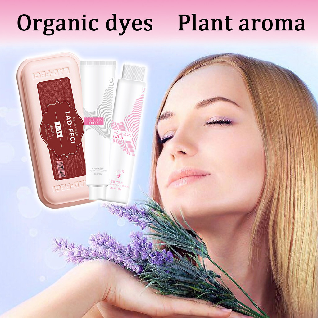 LAD Hair Color Permanent Deep Purple(100ml Hair Dye+100ml Oxidizer ...