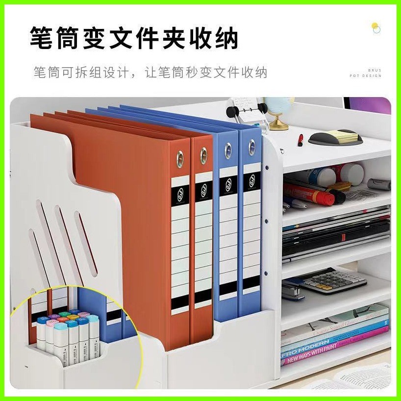 DIY bookshelf desktop office home shelf table simple student small ...