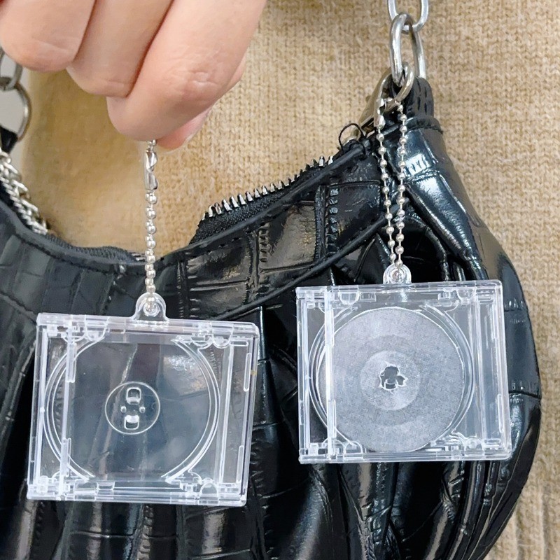 [Wholesale]Mini Blank CD Box Keychains - DIY Backpack Hanging ...