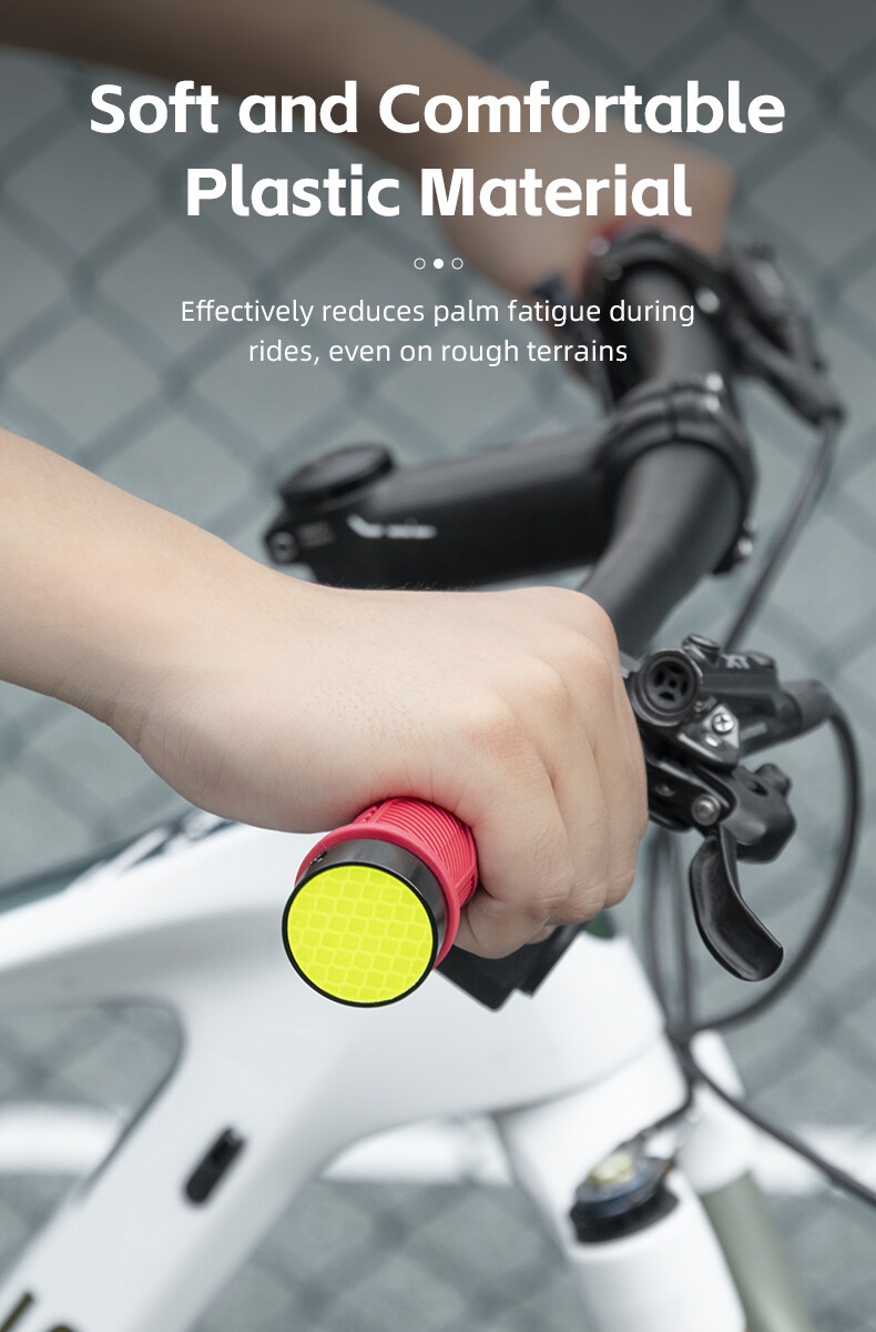 ROCKBROS Reflective Bicycle Handle Grip Shockproof Comfortable Mountain ...