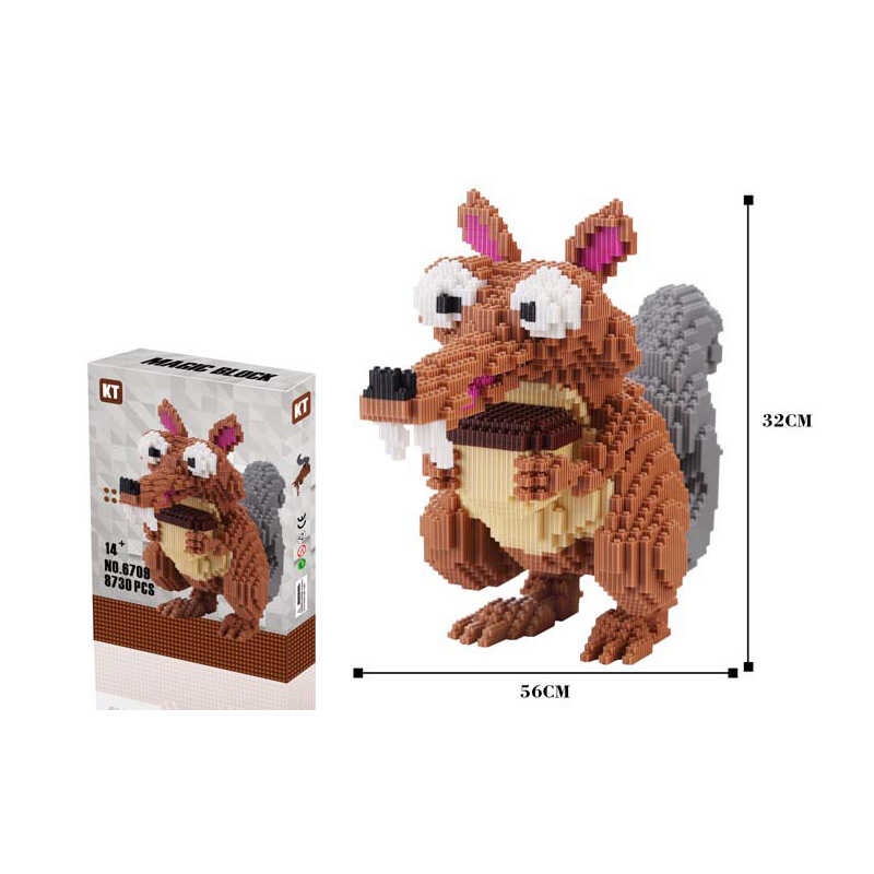 8730pcs+ Scrat Magic Blocks Ice Age Squirrel Acorn Figure Mini ...