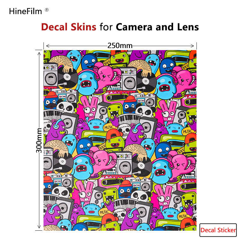 Universal 300mmx250mm Lens Decal Skin for Sony Lens for Canon Lens for ...