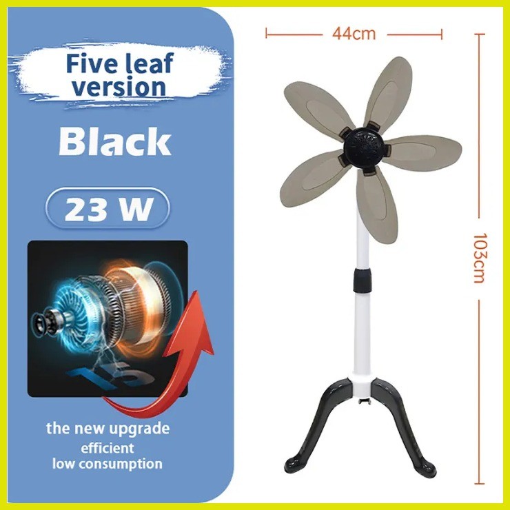 ☢ 5 Blades Stand Fan Portable Stand Fan Fordable Stand Fan Electric Fan ...