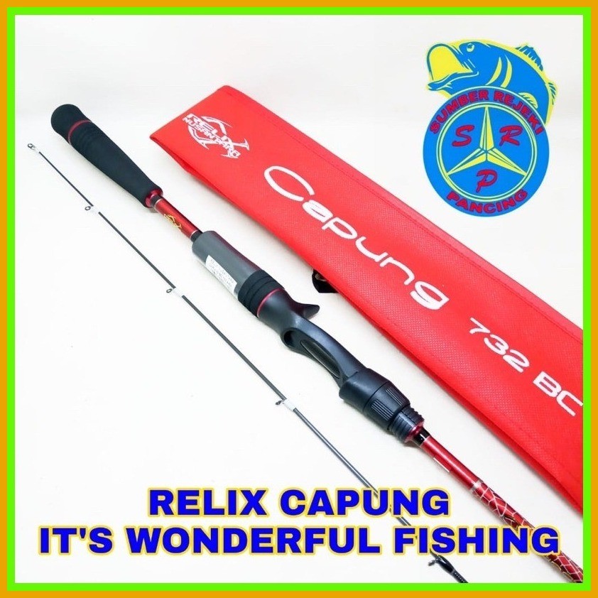 Relix NUSANTARA CAPUNG fishing rod 662 732 762 bc732 | Shopee Philippines
