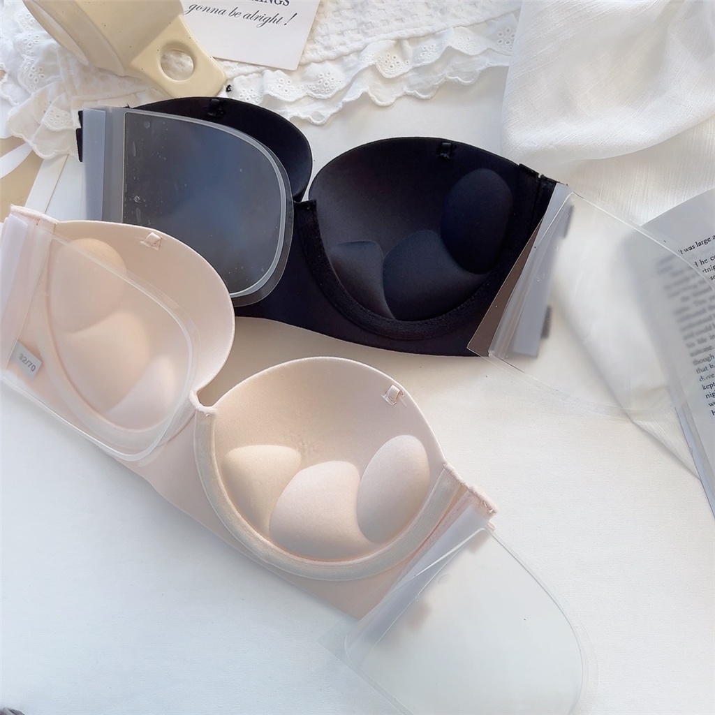 Non-slip Invisible patch Women Strapless Bra Sexy Backless Removable ...