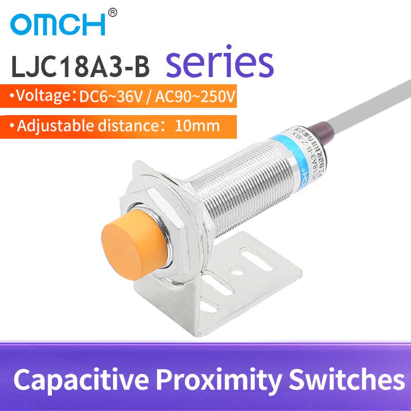 8 OMCH Approach LJC18A3-B-Z/BX DC NPN NO NC M18 Capacitive Proximity ...