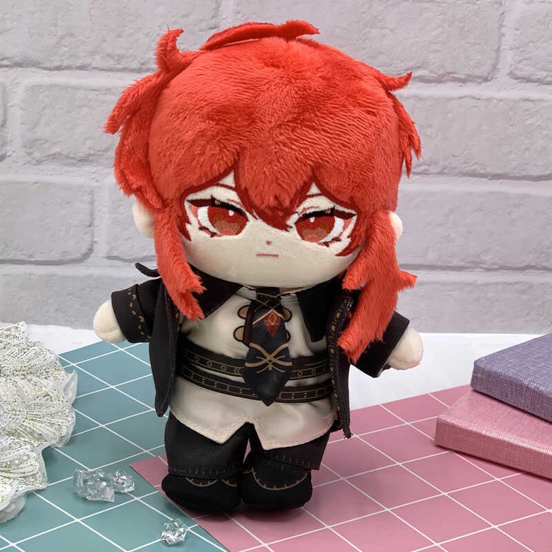 Genshin Impact Diluc Plush Toy Doll Anime Cosplay Plushie Figure 20Cm ...