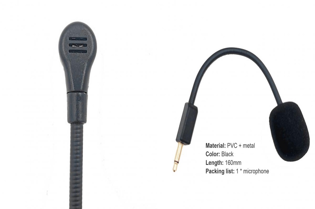[RB] Headset Microphone Replaceable Detachable Omnidirectional 35mm ...