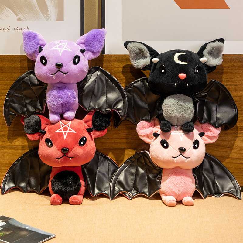 Freeshipping Dark Series Cartoon Plush Bat Toys Cute Moon Stuffed ...