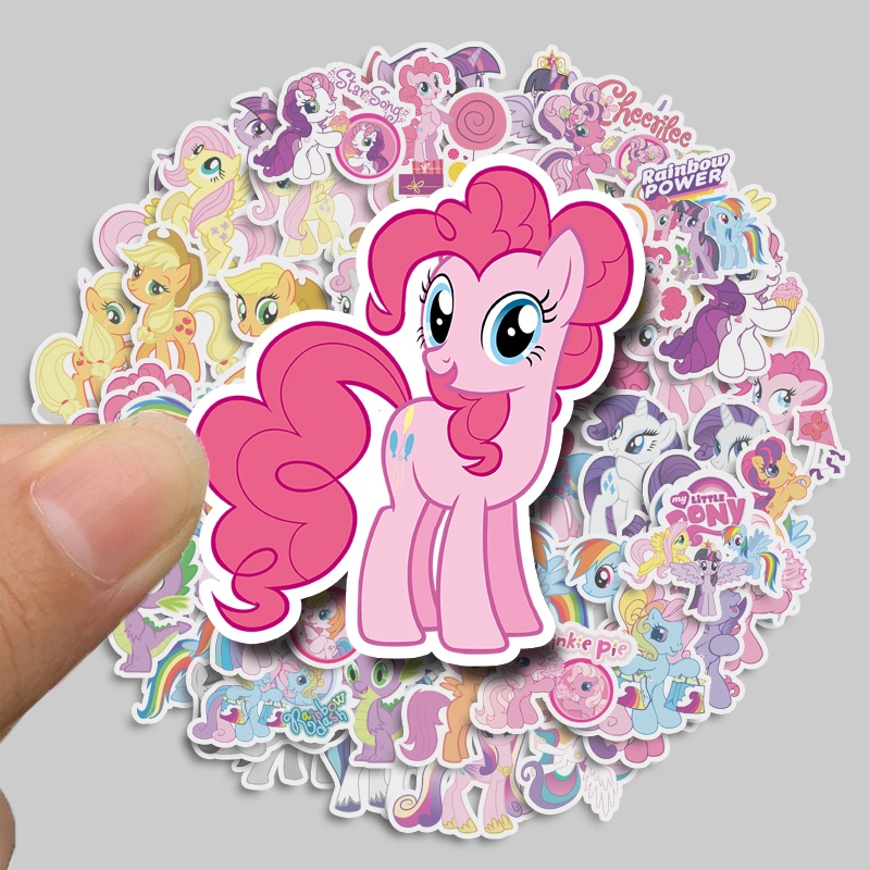 68pcs Cute Pony Cartoon Sticker Kids Diy Tool Computer Stickers for ...