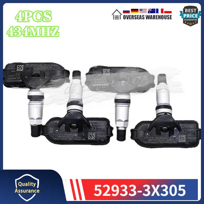 52933-3X305 529333X305 Car Tire Pressure Monitoring Sensor 4PCS Para ...