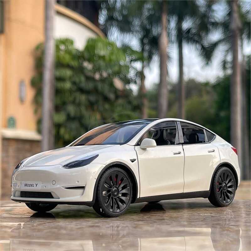 1:24 Tesla Model Y Model 3 Charging Pile Alloy Die Cast Toy Car Model ...