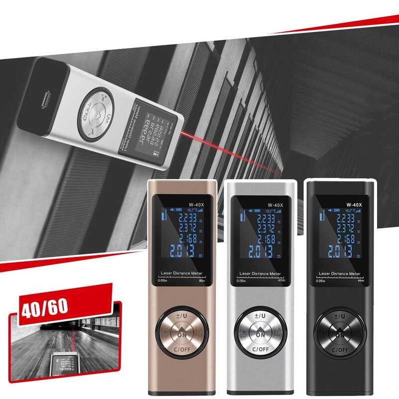 Mini Laser Rangefinder Laser Tape Measure Digital Laser Distance Meter ...