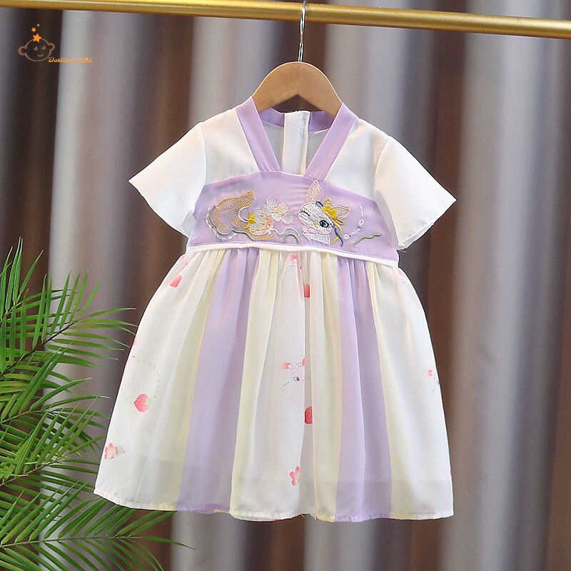 Chinese Hanfu Dress Baby Girls Bunny Costume Ancient Hanfu Dress ...