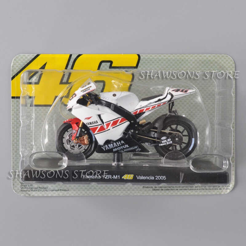 1:18 Scale Diecast Motorcycle Model Toy Yamaha Yzr-M1 Rossi 4 ♥⭐ ...