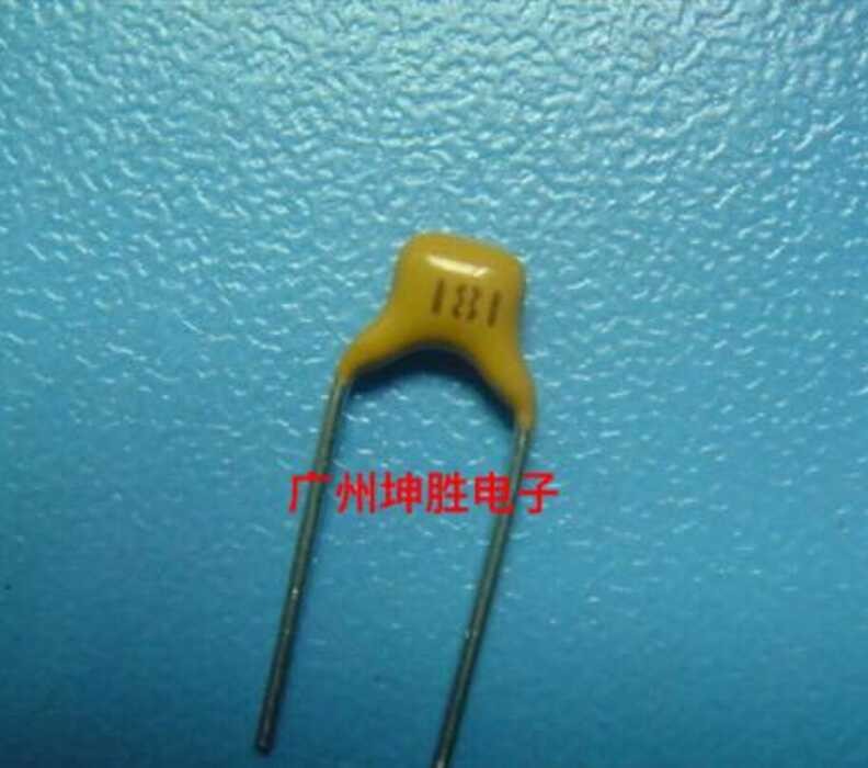 Single stone capacitor 181 180PF 50V pin spacing 5.08MM 1000 pieces ...