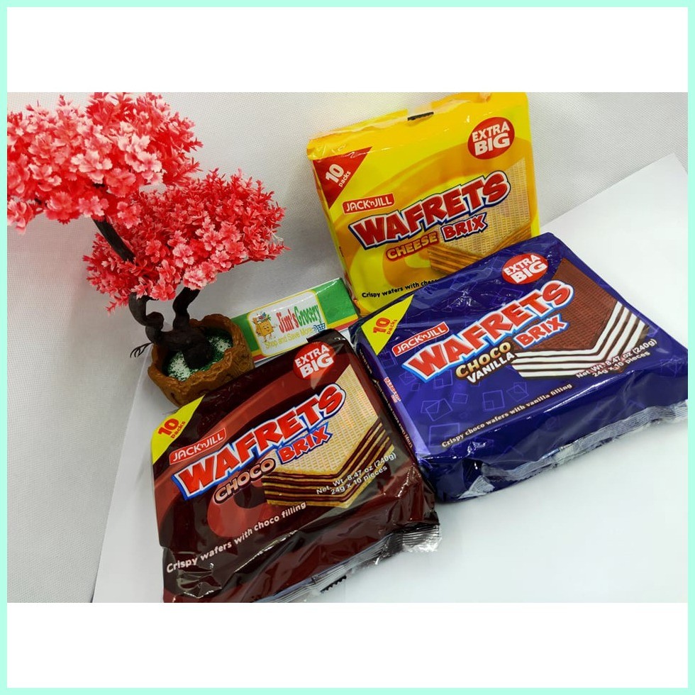 JIMS WAFRETS BRIX CRISPY WAFER FILLING CHOCO/CHOCO VANILLA/CHEESE 10'S ...