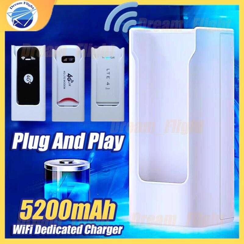 5200Mah Mobile Wifi Charging Power Bank Compartment 4G Network Portable ...