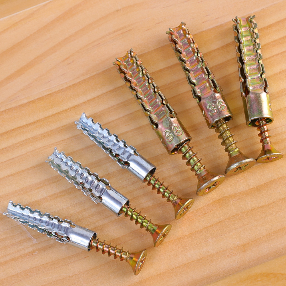 10Sets Serrated Thorny Metal Expansion Tube Pipes - Self Tapping Screws ...