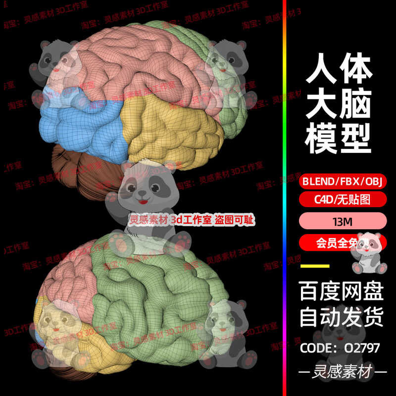 Blender white model brain brain brain brain circuit 3D model fbx ...