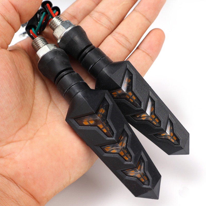 Blinker Flashing Running Water Warning Light / Motorcycle LED Flexible ...
