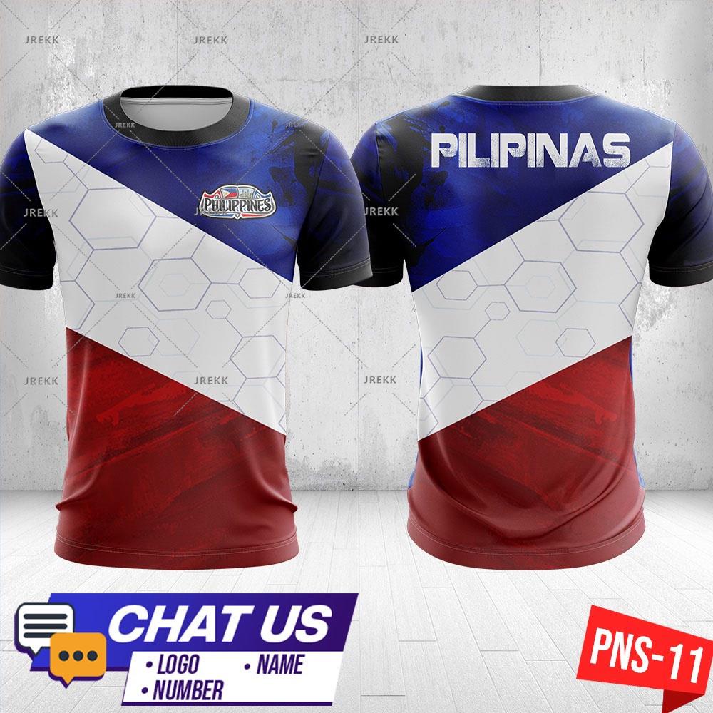 full Sublimation PILIPINAS Personalized Quickdry T-Shirt Uniform Made ...
