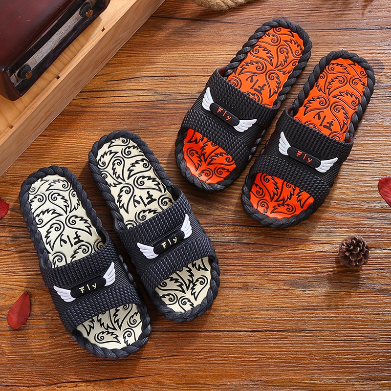 Summer men's home furnishings, indoor fashion, cool slippers, hotel ...