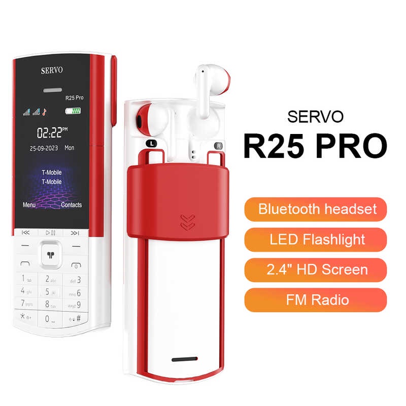 SERVO R25 PRO Originality Mobile Phone Dual SIM 2GGSM TWS Super Sound ...