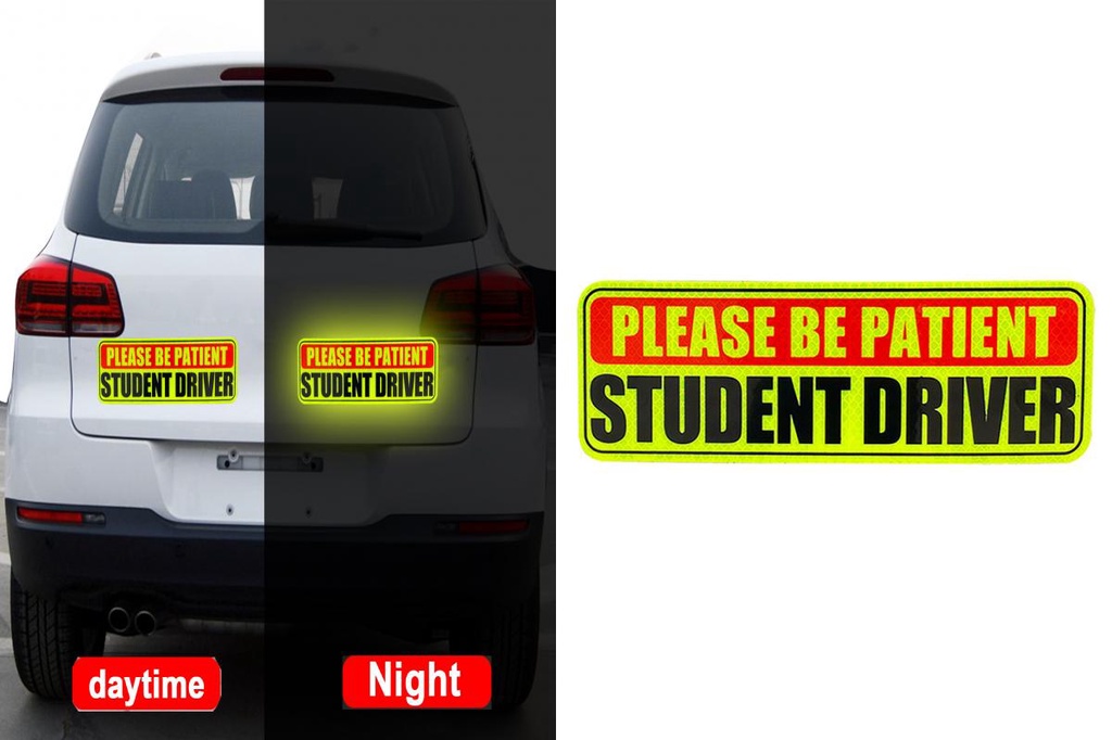 SOU_ Reflective Car Sticker Highly Visible Car Magnet Reflective New ...