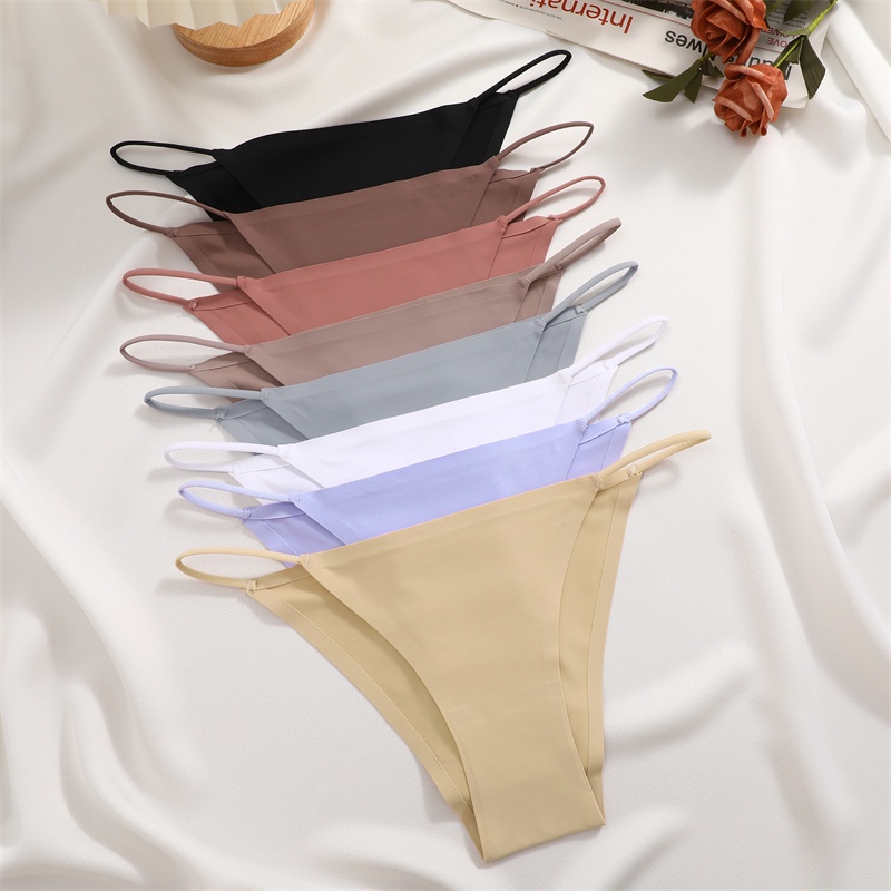 FINETOO Seamless Panty Solid color Underwear For Women Comfortable ...