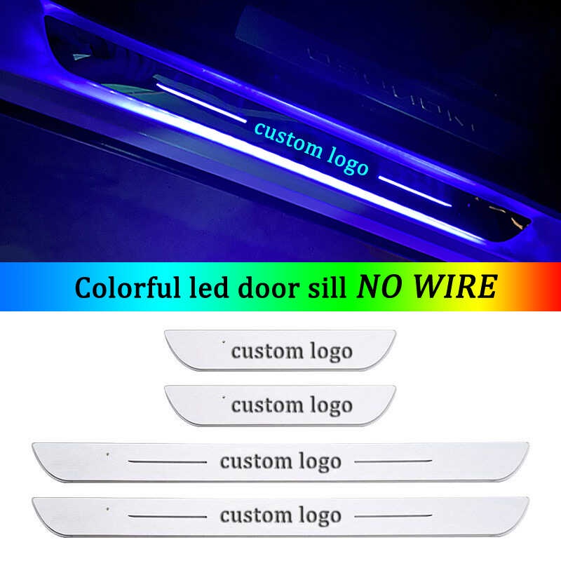Customized Car Door Sill Lights na may Iluminated Auto Pedal Scuff ...
