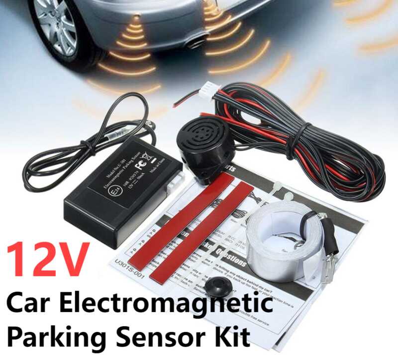 Car Electromagnetic Parking Sensor Kit Radar Sensor Kit 12V Buzzer ...
