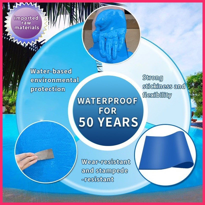 ♨ ♔ 1000G Waterproofing Paint For Cement Waterproof Sealant Glue ...
