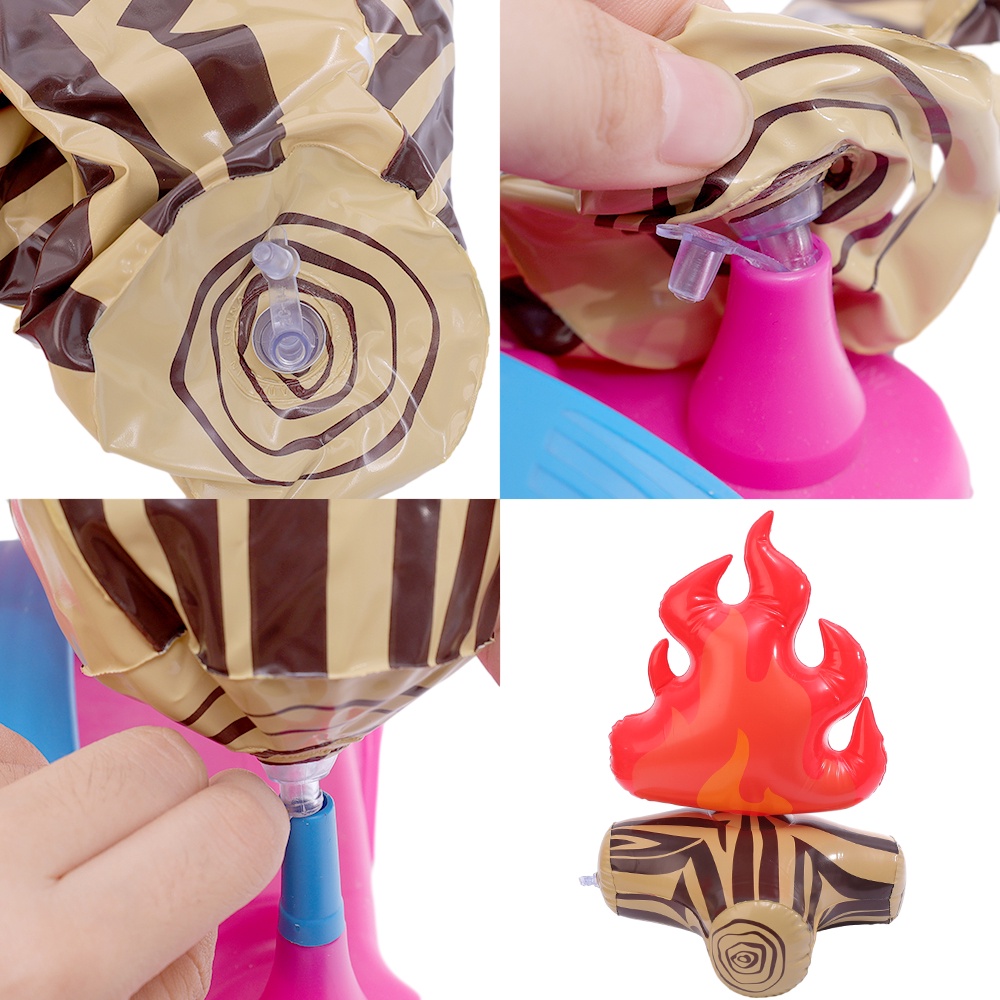 3D Thickened PVC Artificial Flame Camping Prop / Outdoor Camping ...