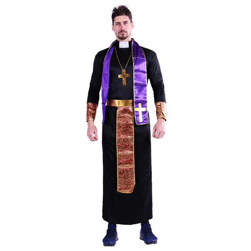 Halloween Cosplay Jesus Christ Outfit Male Missionary The Virgin Mary ...
