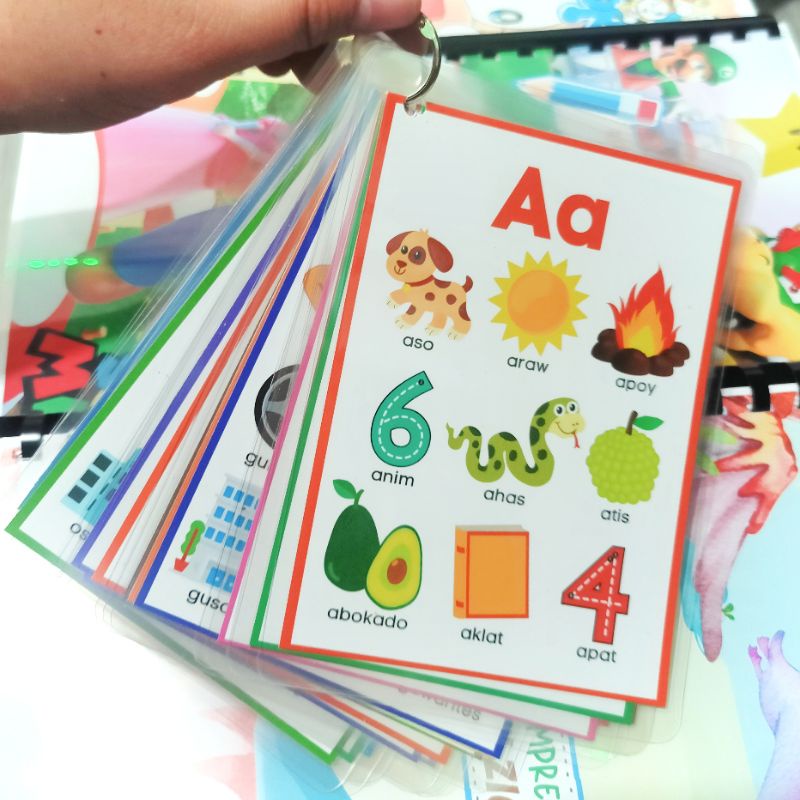 Alpabetong Filipino Titik A Ya Pagbasa Laminated Flashcards 20 Pieces ...